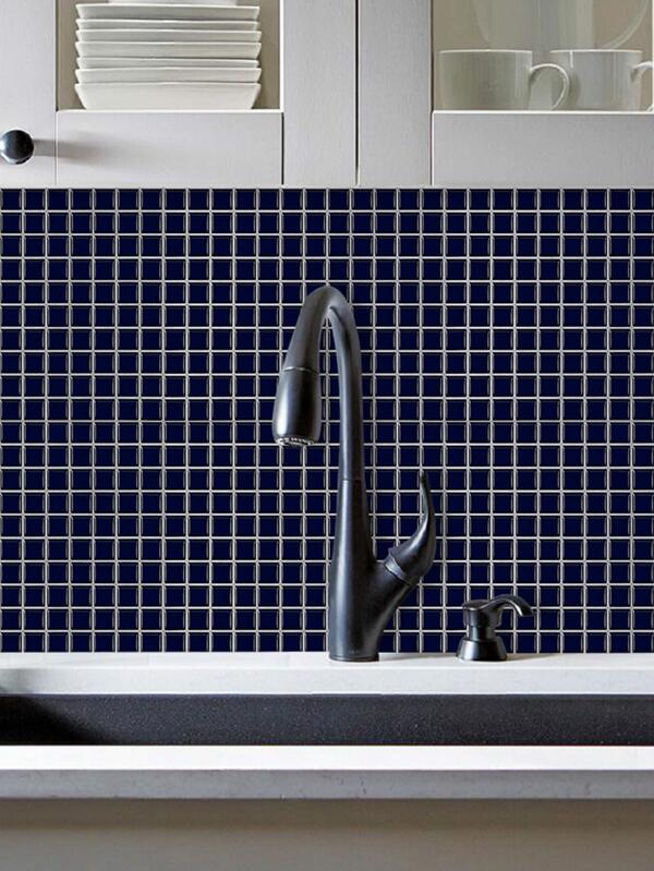 10 sheets waterproof and easy DIY peel and stick wall tiles for kitchen ...