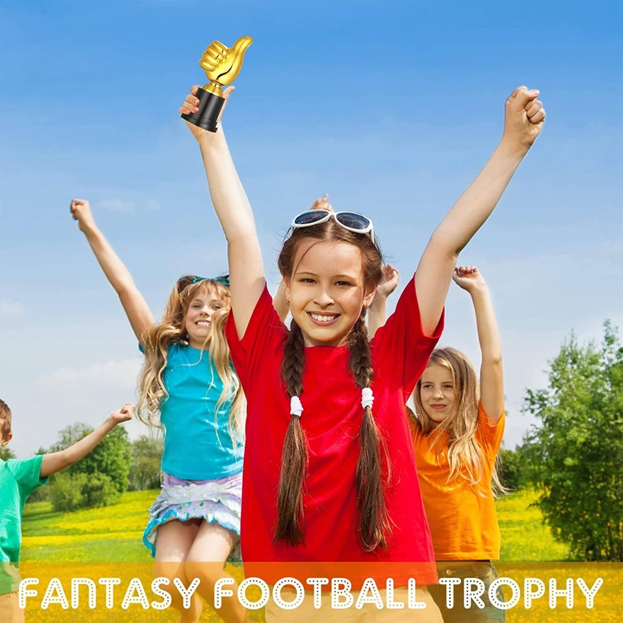 1pc 5-inch Plastic Gold Thumbs Up Trophy, Fun Trophy For Sports, School ...