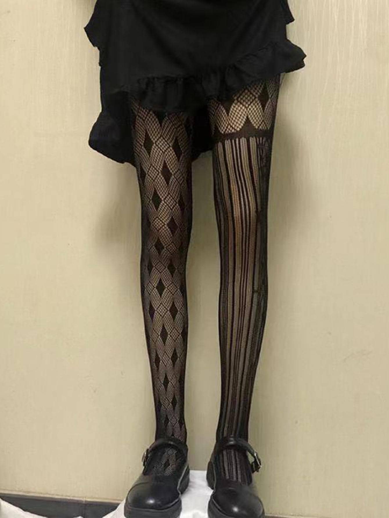 Geo Pattern Fishnet Tights | SHEIN South Africa