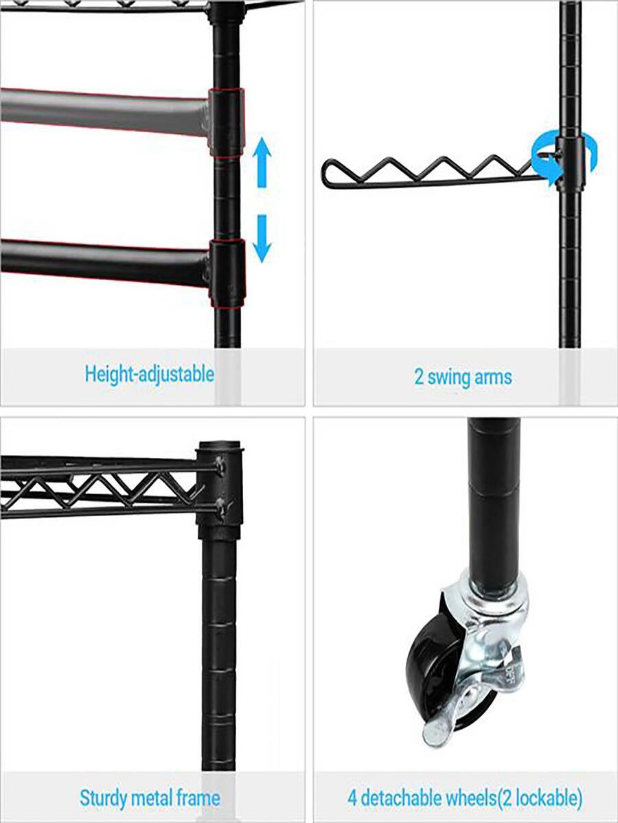 Heavy-Duty Sorting Hamper Commercial Grade Clothes Rack, Sturdy and ...