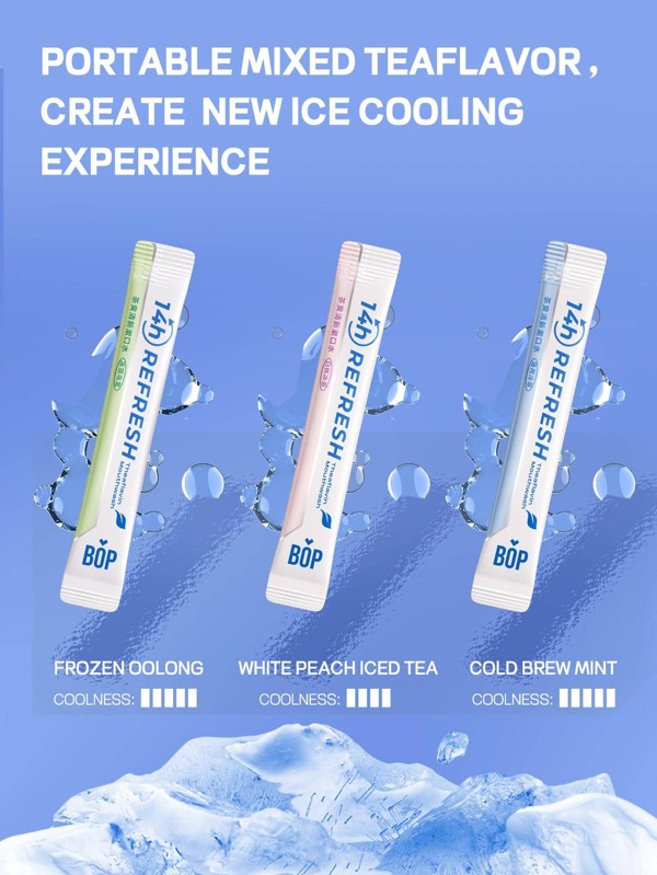 bop Tea Cool Fresh Mouthwash Mixed Tea,20Pcs Tea Refreshing Mouthwash ...