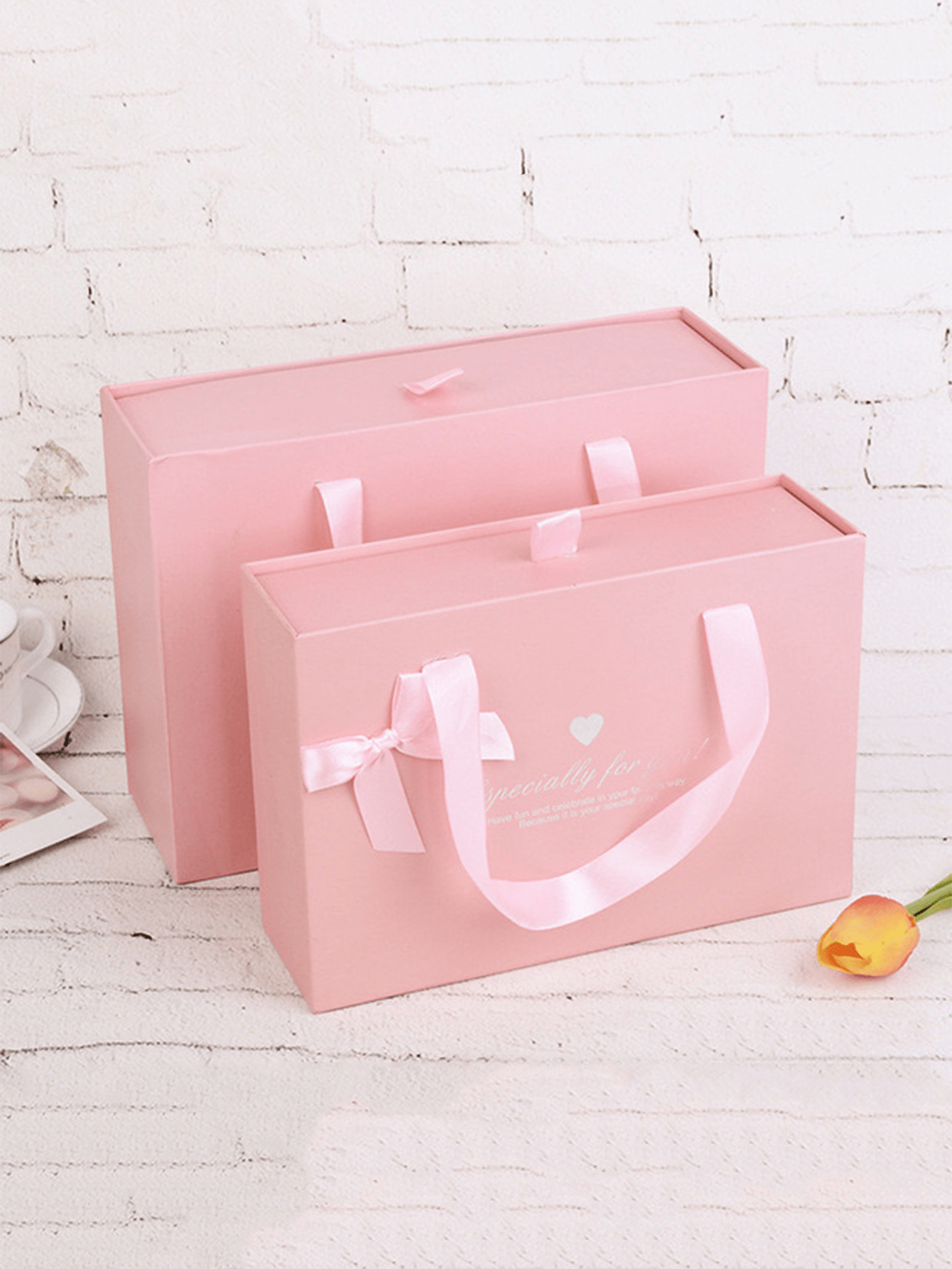1 pieza Caja de regalo con estampado de slogan regalo minimalista ...
