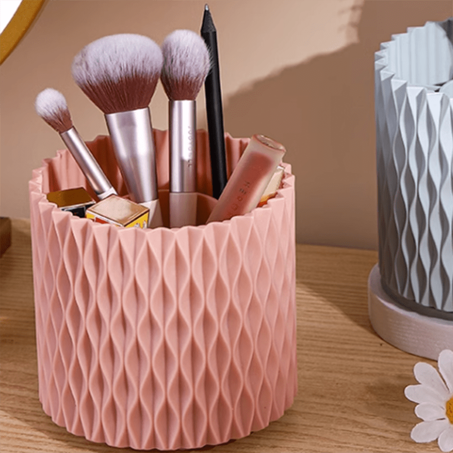 Rotary Makeup Brush Storage Cartridge eye shadow Brush Bucket Dressing ...