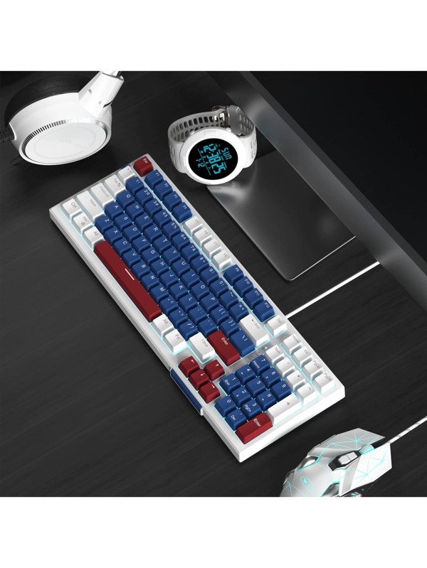 Mechanical Gaming Keyboard, Star Sky 98Keys Hotswappable Wired Gaming ...