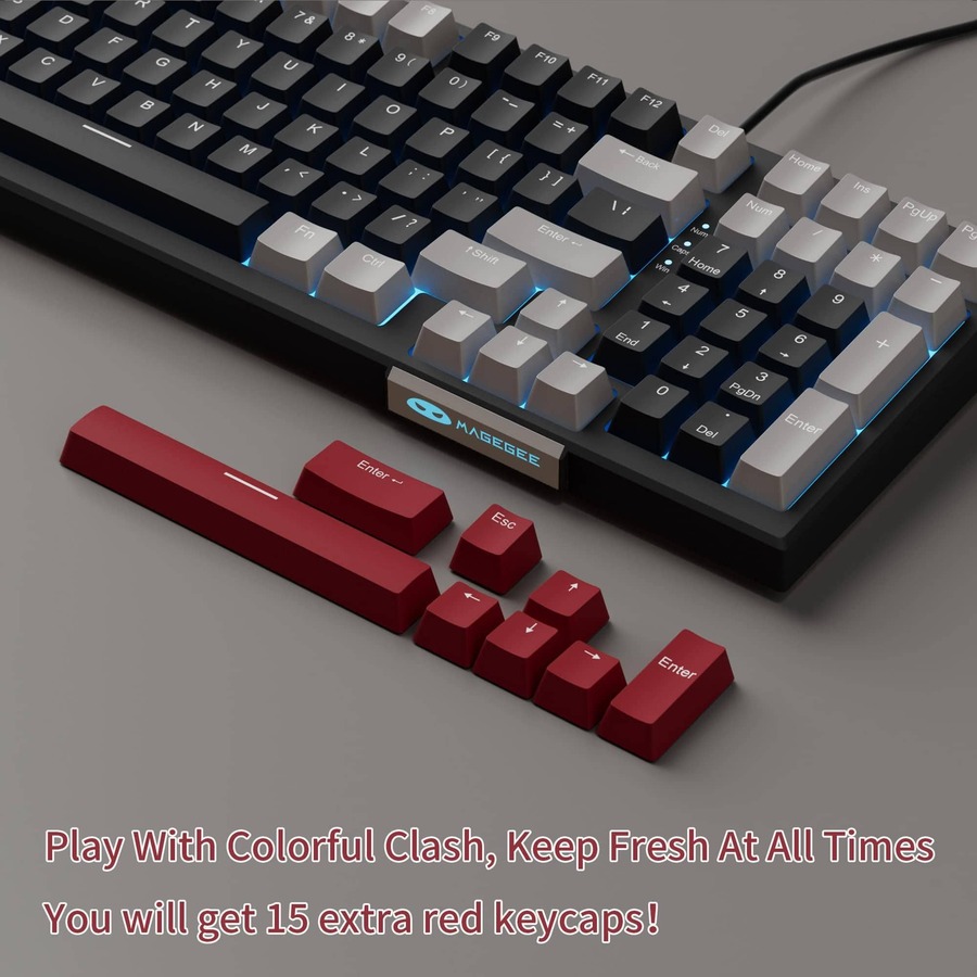 Mechanical Gaming Keyboard, Star Sky 98Keys Hotswappable Wired Gaming ...