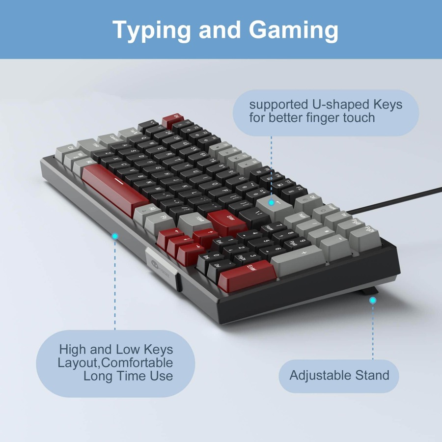 Mechanical Gaming Keyboard, Star Sky 98Keys Hotswappable Wired Gaming ...