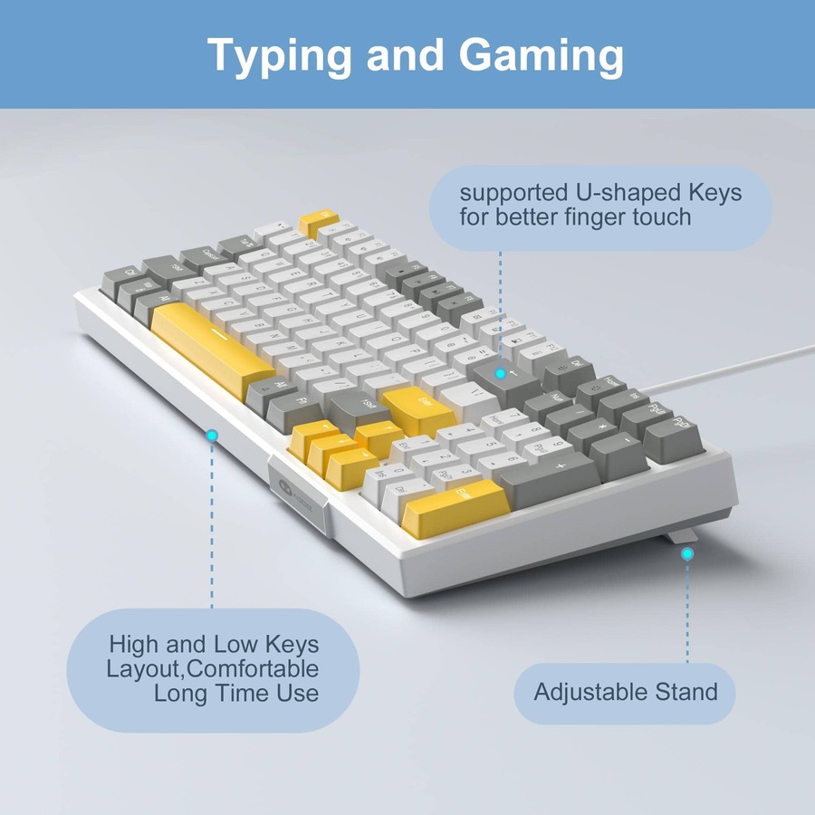 Mechanical Gaming Keyboard, Star Sky 98Keys Hotswappable Wired Gaming ...