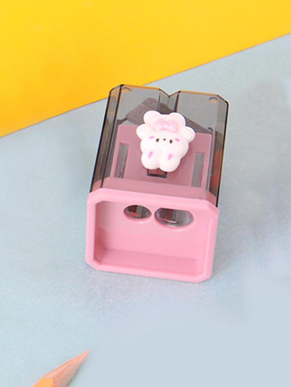 Mini Pencil Sharpener Small Cute Cartoon Two Hole Sharpener Pencil ...