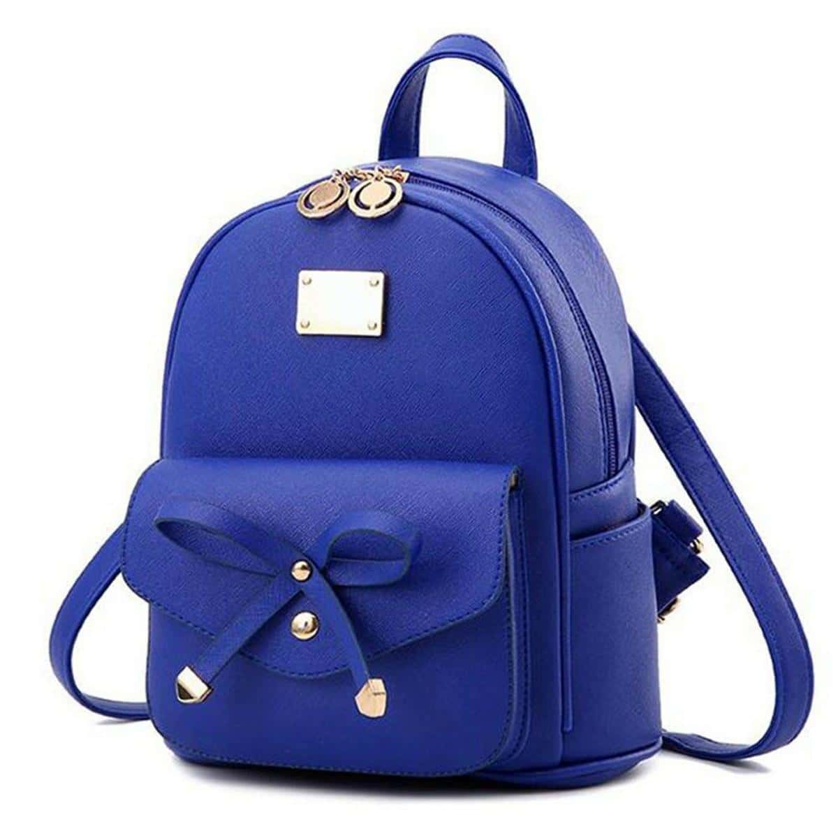 Girls Leather Mini Backpack Purse Cute Bowknot Fashion Small Backpack ...