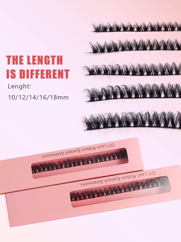 Lash Cluster,14Mm Self Grafting Diy Cluster Faux Mink Lashes Extensions ...