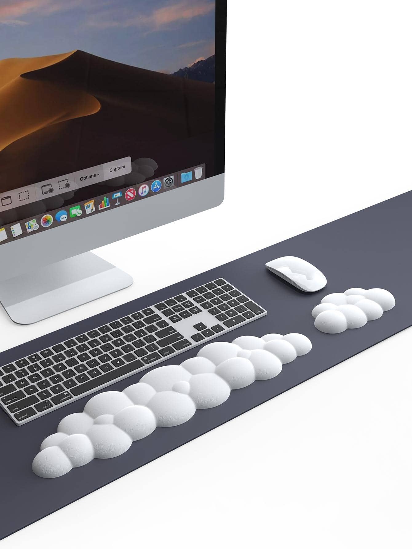 Cor Sólida Anti Derrapante Conjunto De Suporte Para Pulso & Mouse