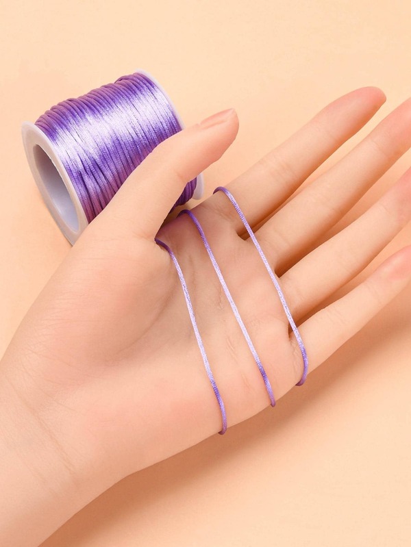 1 Roll About 30m 1mm Nylon Cord Diy Jewelry String Thread For Bracelet ...