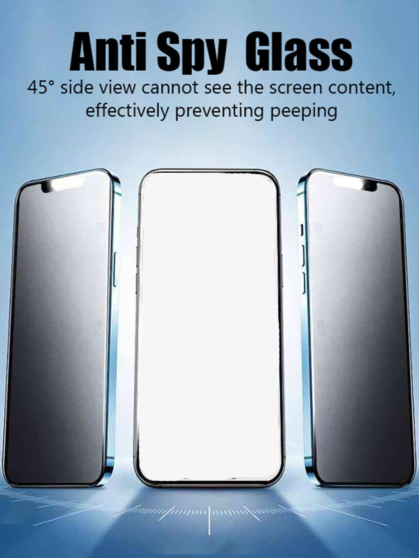 3pcs Anti Glare Tempered Glass Front Film Phone Screen Protectors ...