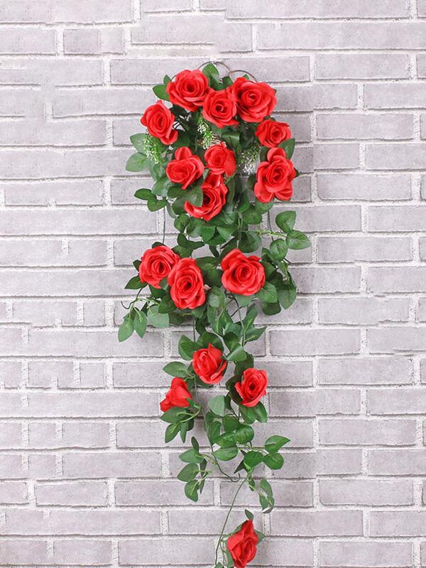 Artificial Rose Vine Wall Decor | SHEIN USA