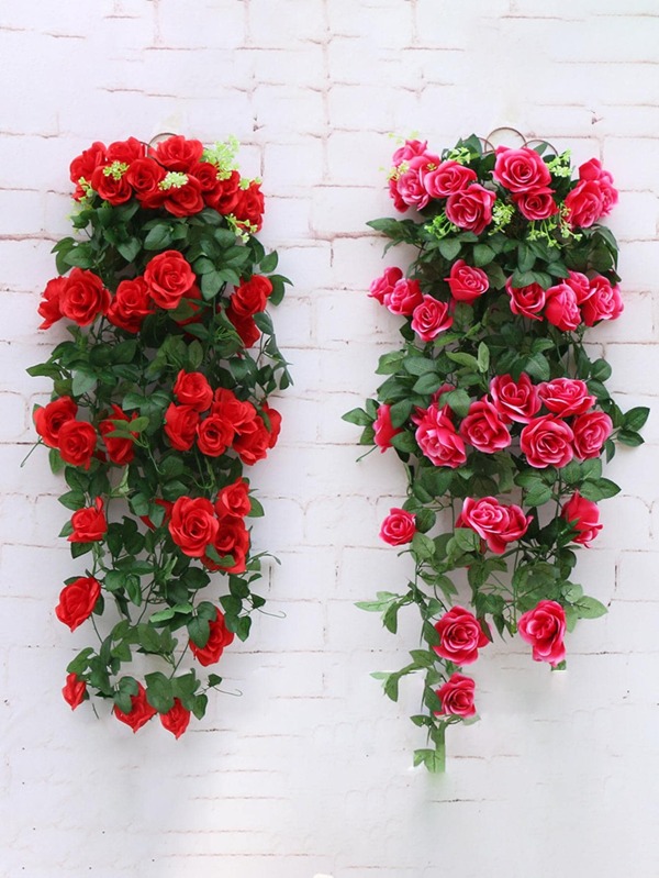 Artificial Rose Vine Wall Decor | SHEIN USA