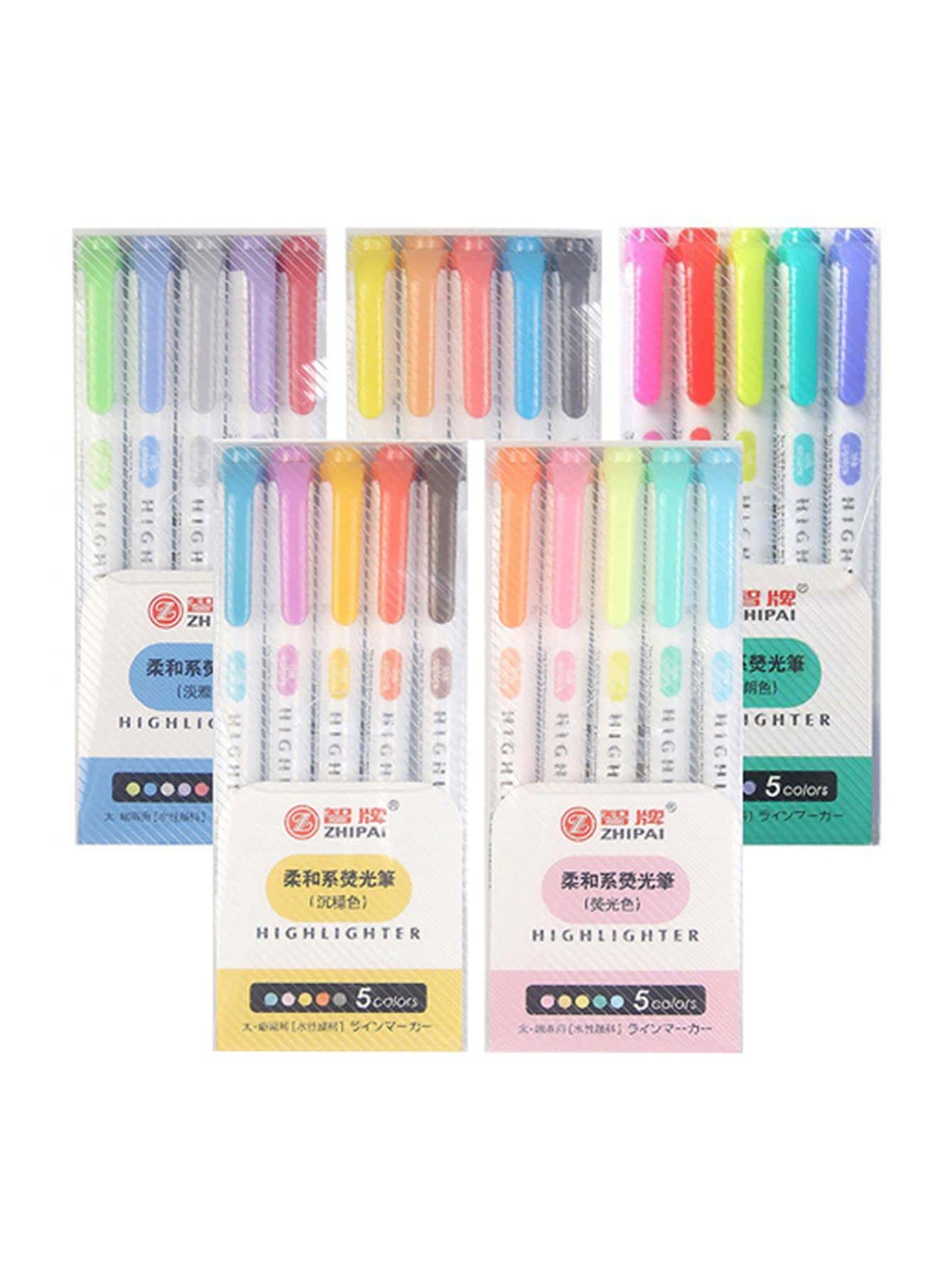 5pcs Mixed Color Marker Pen | SHEIN USA