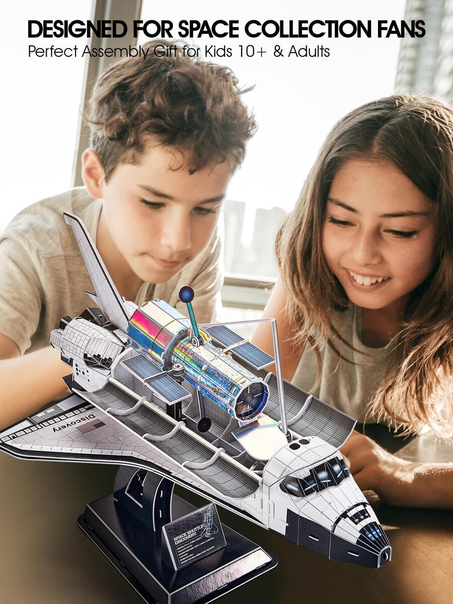 Cubicfun Space Shuttle Discovery 126 Piece 3D Jigsaw Puzzles For Kids ...
