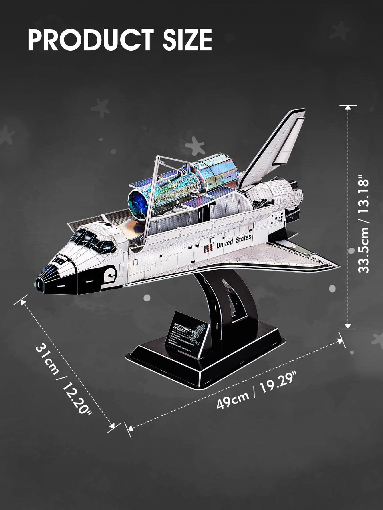 Cubicfun Space Shuttle Discovery 126 Piece 3D Jigsaw Puzzles For Kids ...