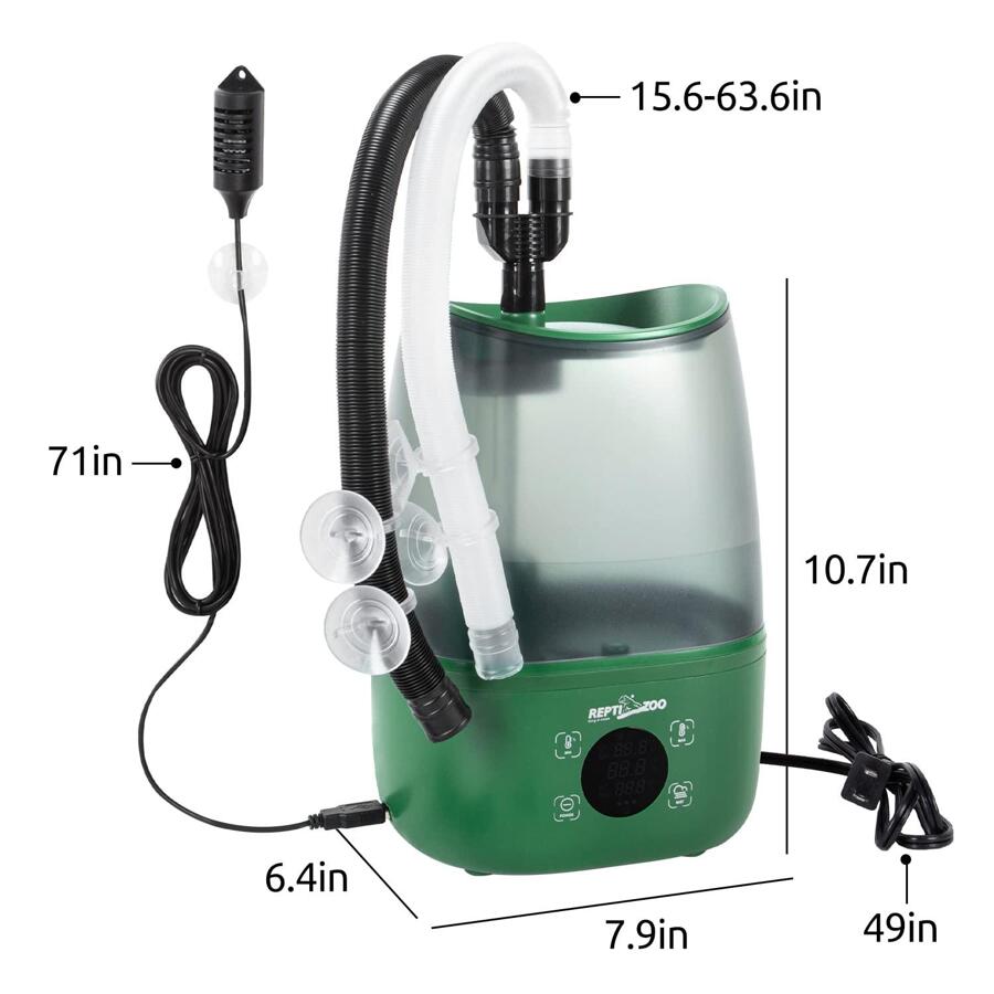 1 PC 4L Reptile Humidifier Fogger, Large Reptile Fogger with Humidity ...