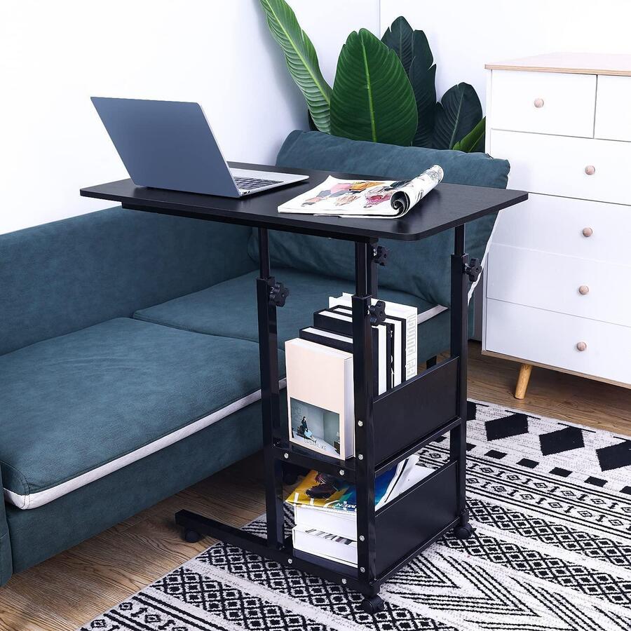Home Office Desk with Drawer Standing Desk Adjustable Height, Moveable ...