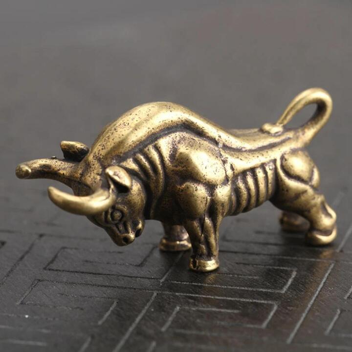 Wall Street Bull Desktop Statue