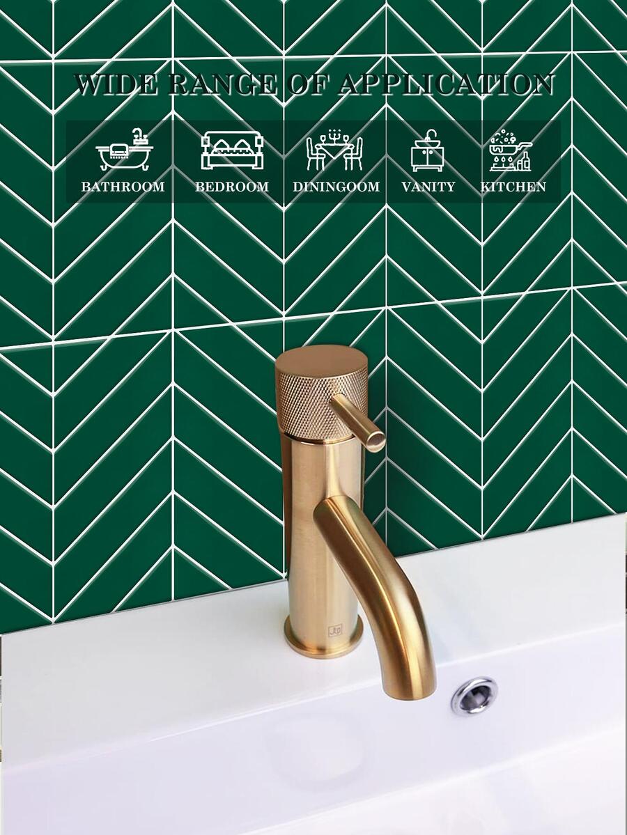 10 sheets waterproof and easy DIY peel and stick cute wall tiles for ...