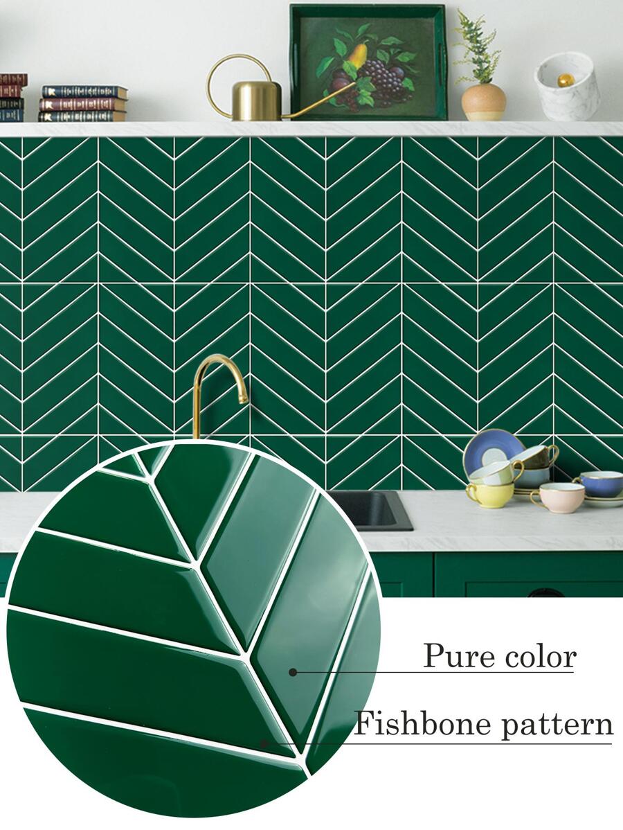 10 sheets waterproof and easy DIY peel and stick cute wall tiles for ...