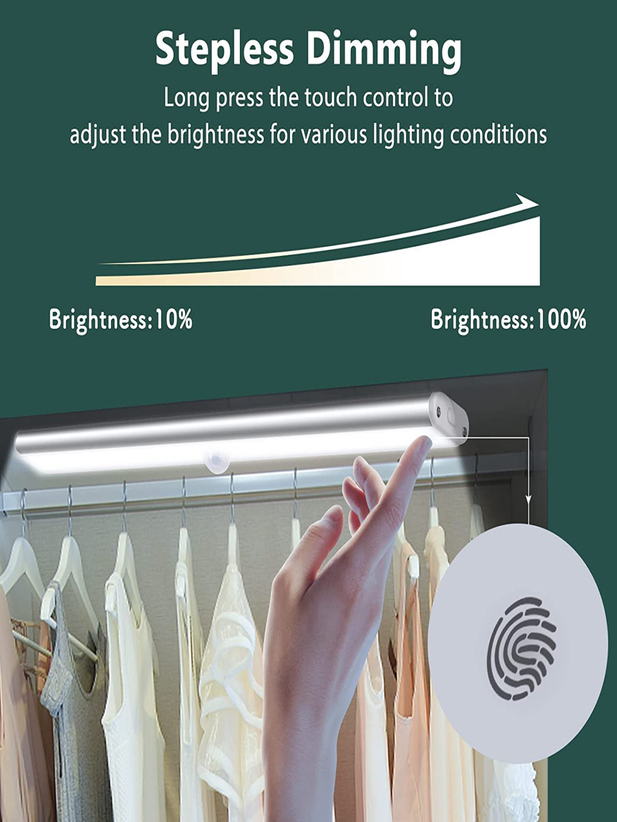 32 LED Remote Contorl Under Cabinet Lighting Wireless, Rechargeable ...