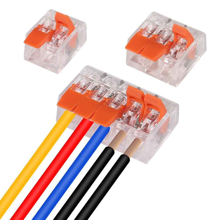 80pcs 221 Electrical Connector Terminal Blocks, Reusable Mini Quick ...