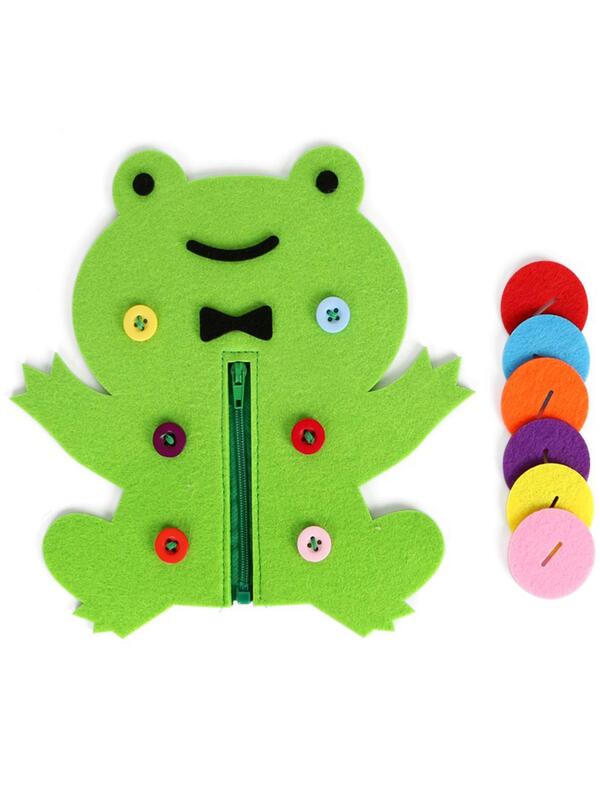 1set Cartoon Frog Shaped Wool Felt Poke Material Kit | SHEIN USA