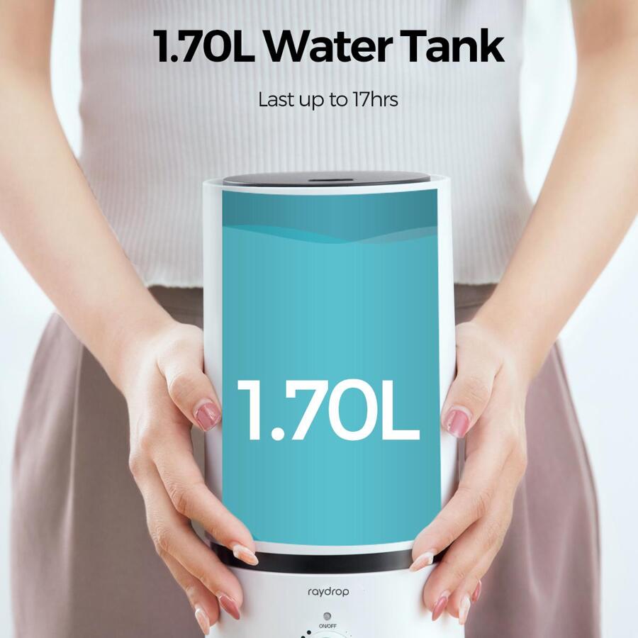 raydrop Cool Mist Humidifiers for Babies, Quiet and Small Ultrasonic ...