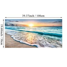 1Pc Frameless Beach Sunset Wall Art Posters Large Landscape Canvas ...