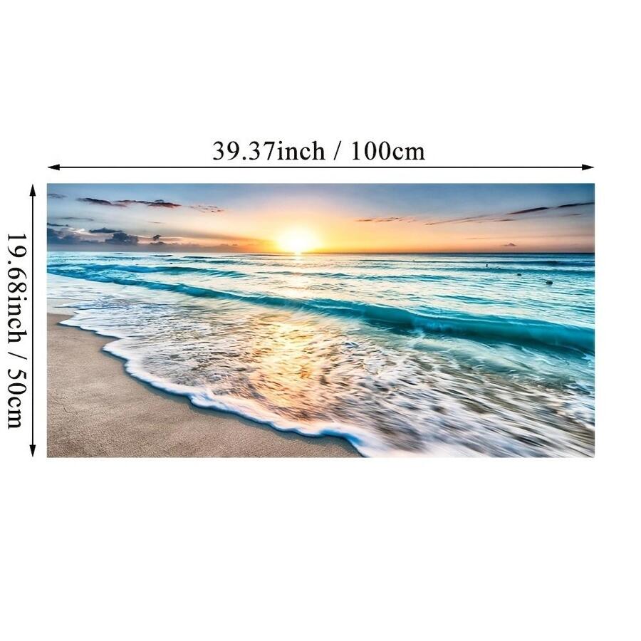 1Pc Frameless Beach Sunset Wall Art Posters Large Landscape Canvas ...
