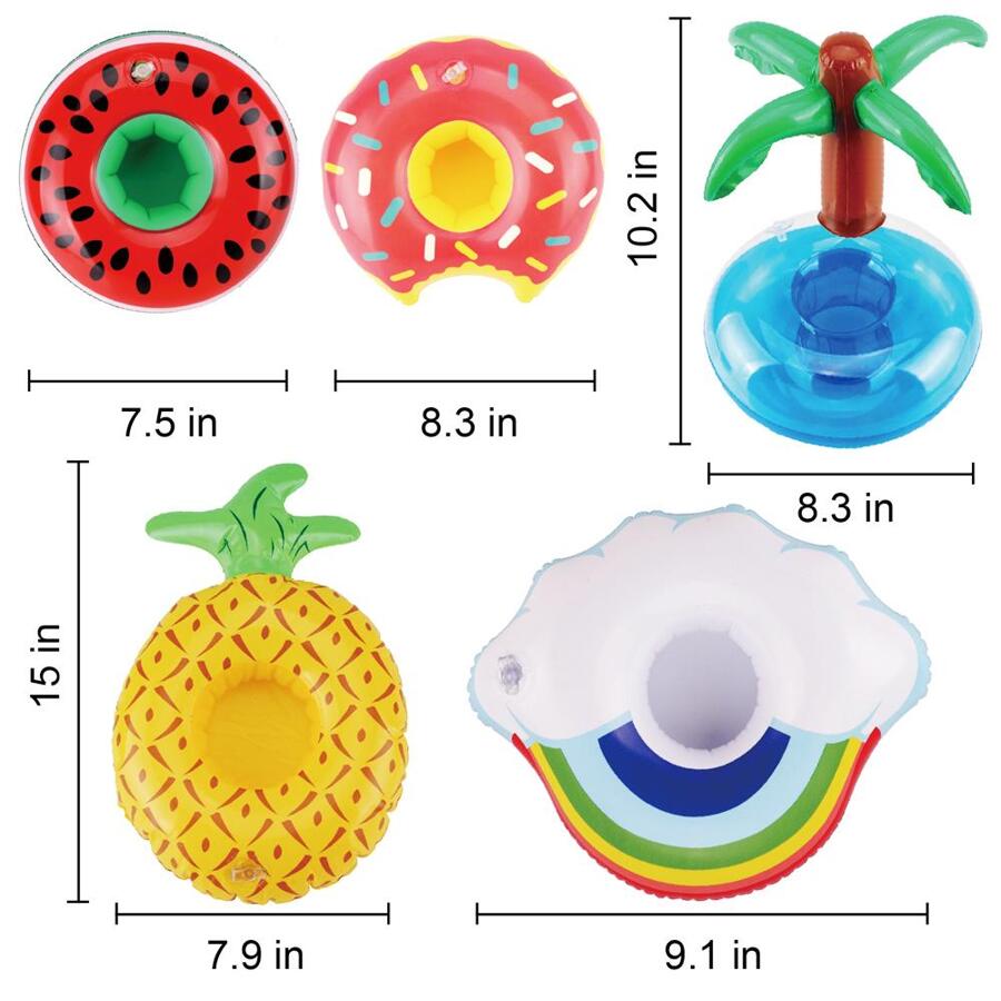 E-TING 5PCS Swim Ring Summer Fun Swimming Pool Float Raft Lilo Lifebuoy ...
