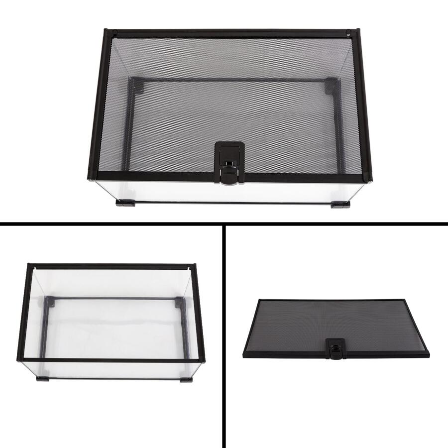 15 Gallon Reptile Tank, Medium Reptile Terrarium for Gecko Hermit Crab ...