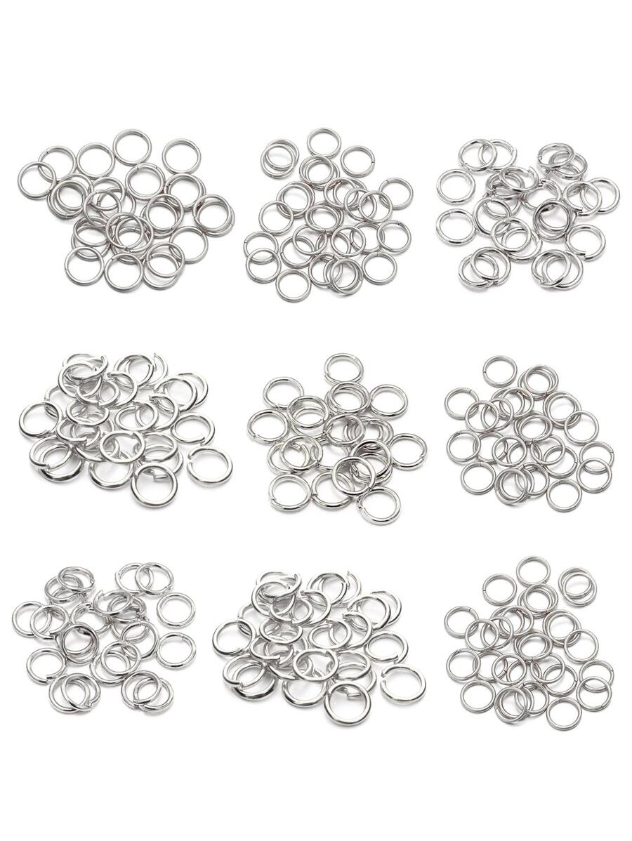 50-200Pcs/Set 3-20mm Open Jump Rings Single Loops Gold Color Split Rings Connectors For Jewelry ...
