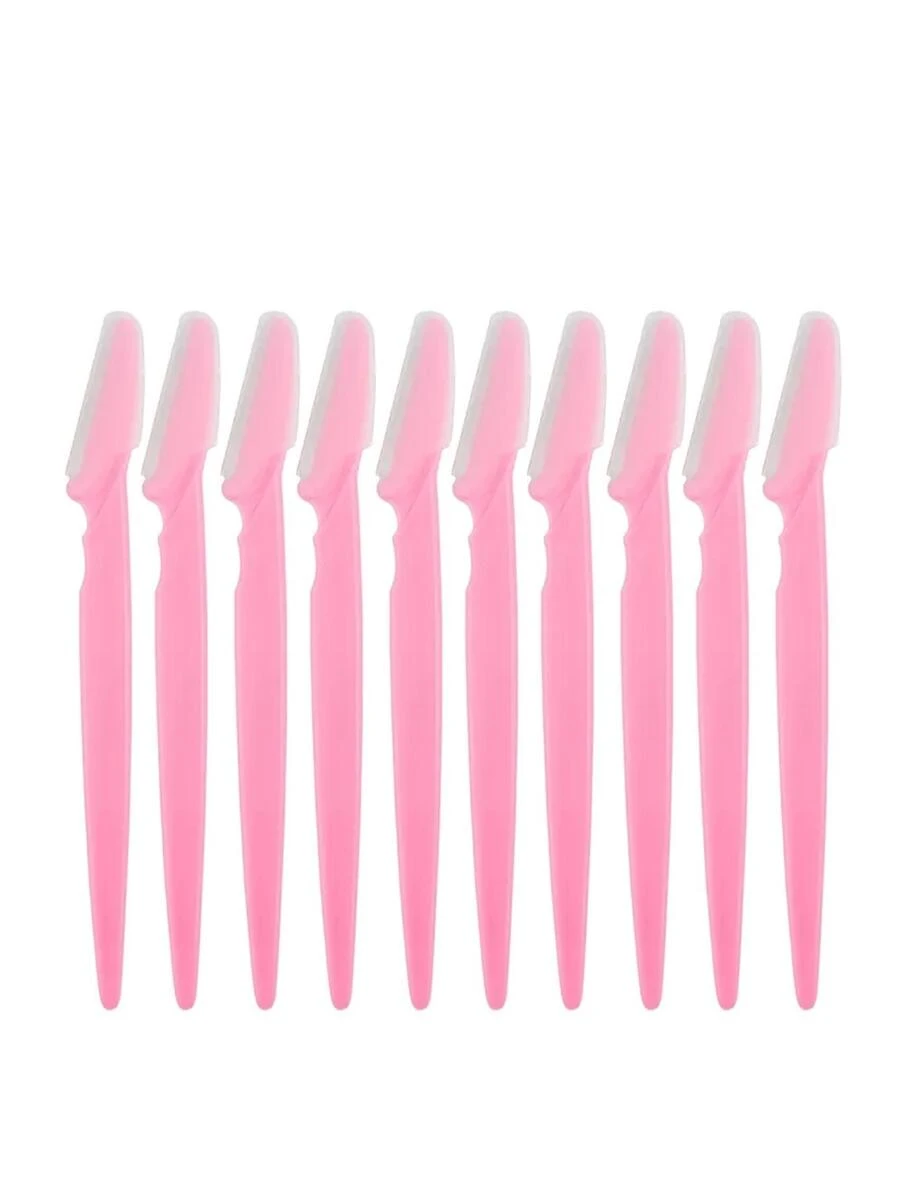 Tinkle Eyebrow Razor,10Pcs Pink Portable Safety Eyebrow Razor Mini ...
