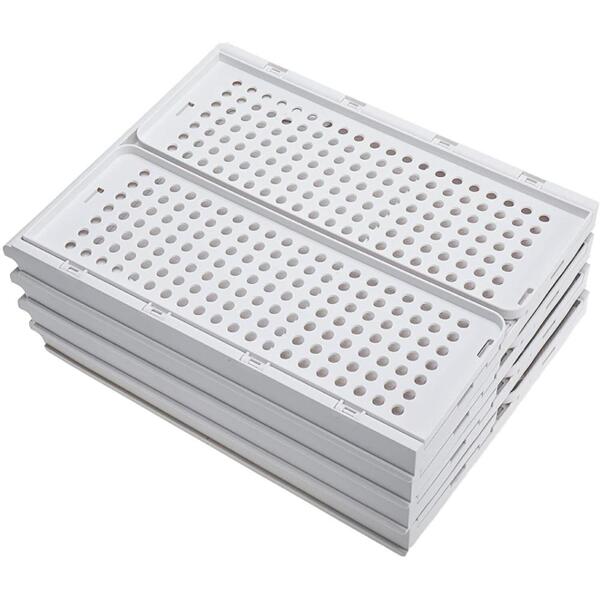 Folding Wardrobe Storage Box 4-Pack Plastic Drawer Organizer Stackable ...