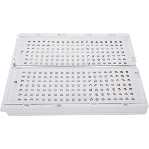 Folding Wardrobe Storage Box 4-Pack Plastic Drawer Organizer Stackable ...