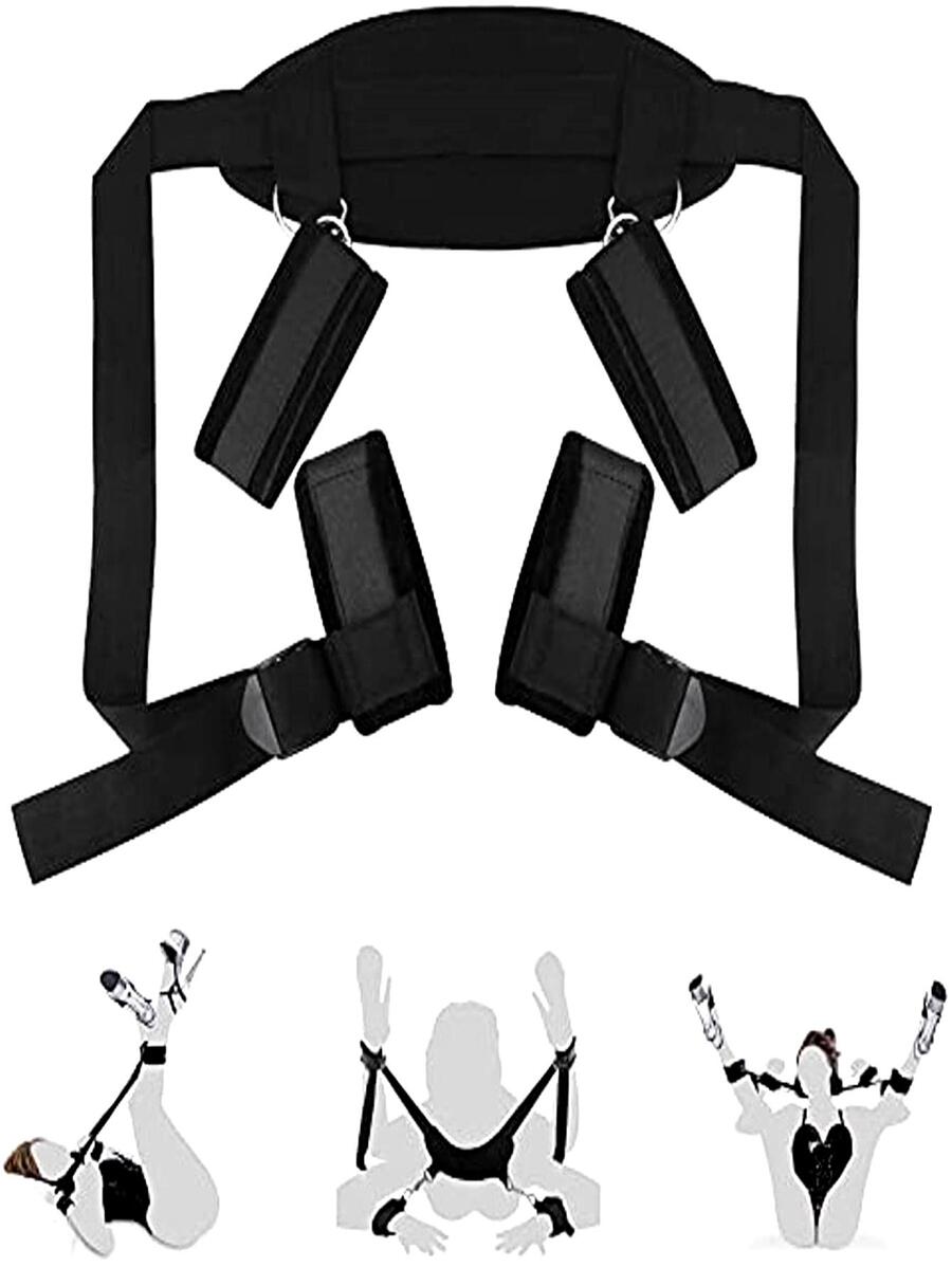 Bdsm Bed Bondage Restraints Sexy Toys Wrist Leg Restraint Straps Hand And Ankle Cuffs Adults Bed