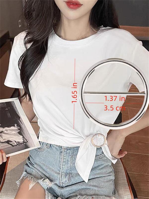 1pc Women Round Shaped Casual Waist Ring For Daily Life | SHEIN USA