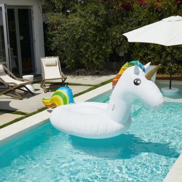 Large Unicorn Children's Inflatable Swimming Pool Float, Giant Swimming ...