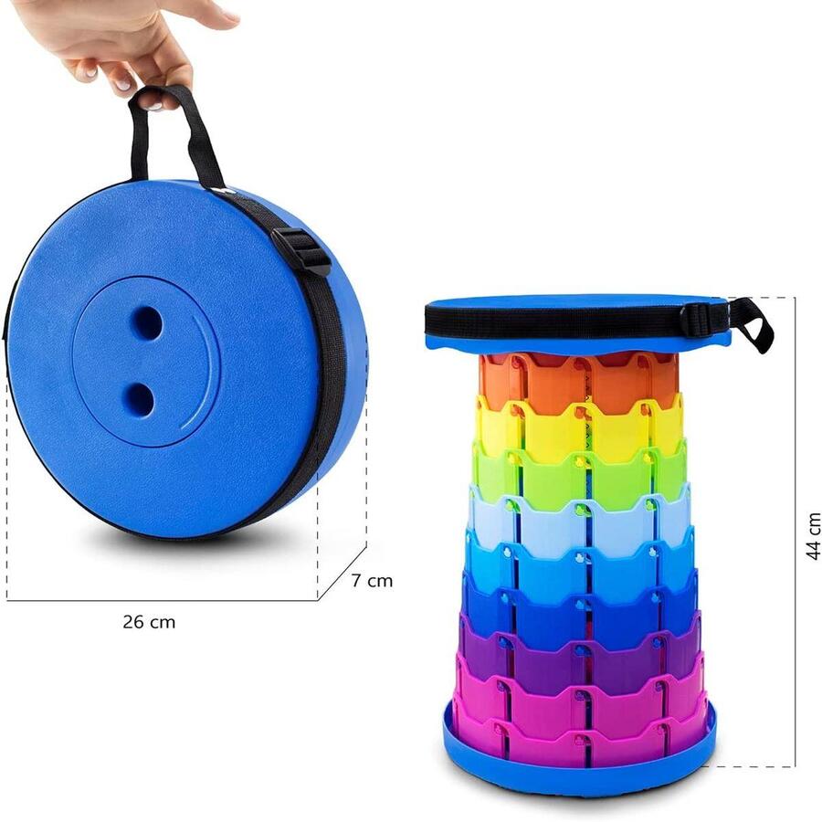 Colorful Folding Telescopic Bench Retractable Stool,Folding Camping ...