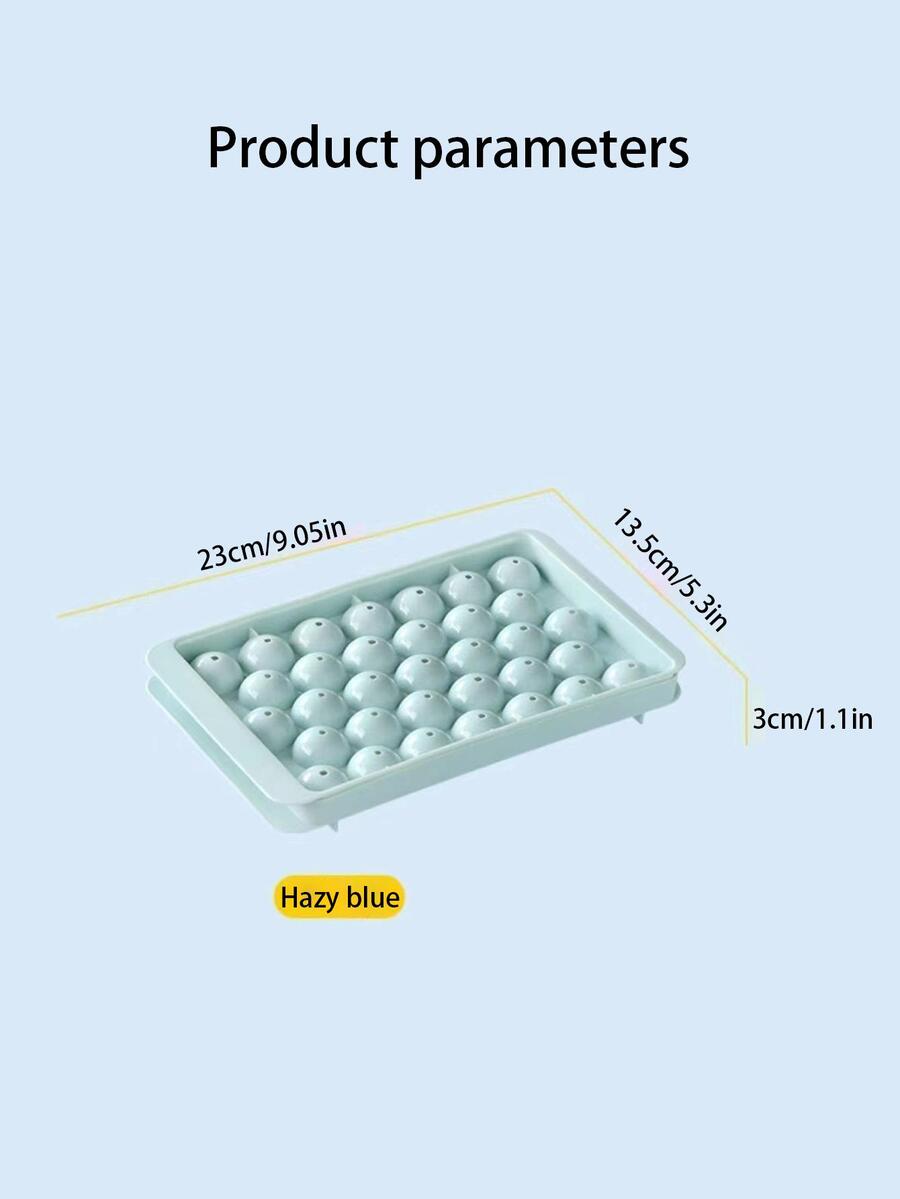 1pc Homemade ice cube mold with 33 round spherical ice cubes, household ...