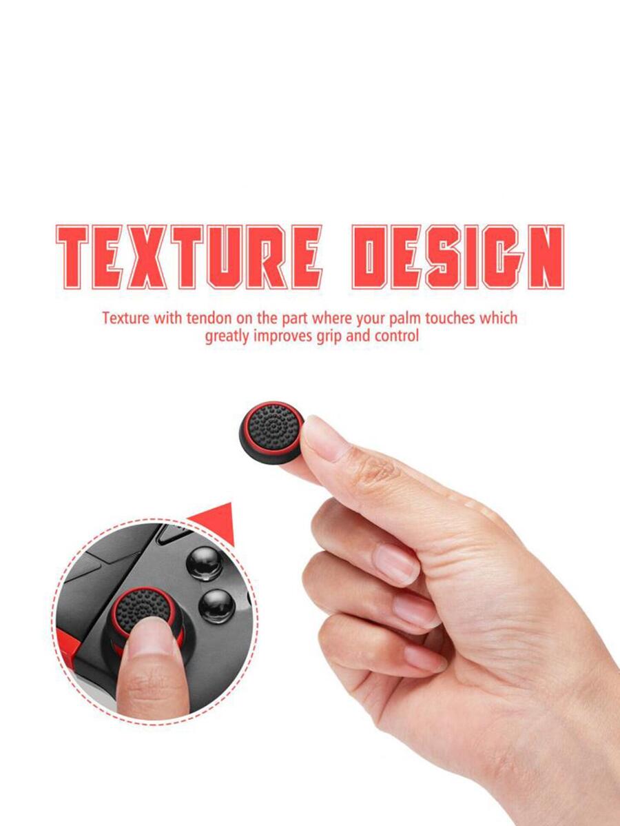 4pcs Non-slip Silicone Analog Joystick Thumbstick Thumb Stick Grip Caps ...