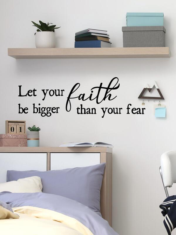 1pc Motivational Quote Home Decor Wall Sticker | SHEIN USA