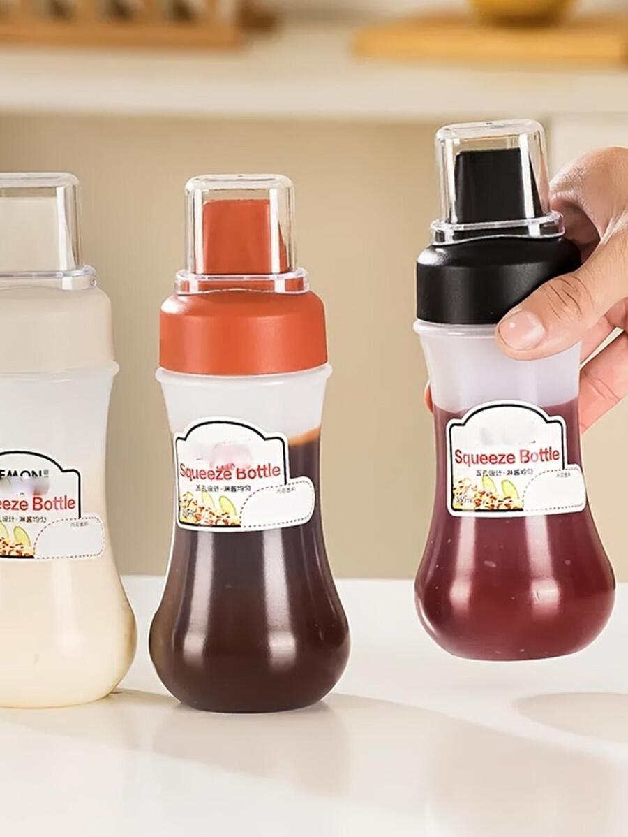 5 Hole Kitchen Bottle Condiment Kitchen Cooking Tools with Leak Proof ...