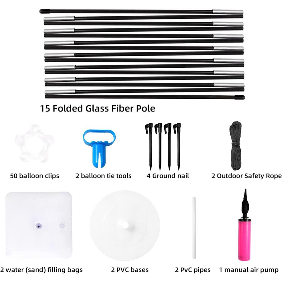 New Upgrades Balloon Arch Kit 9FT Height&10FT Width Adjustable Balloon ...