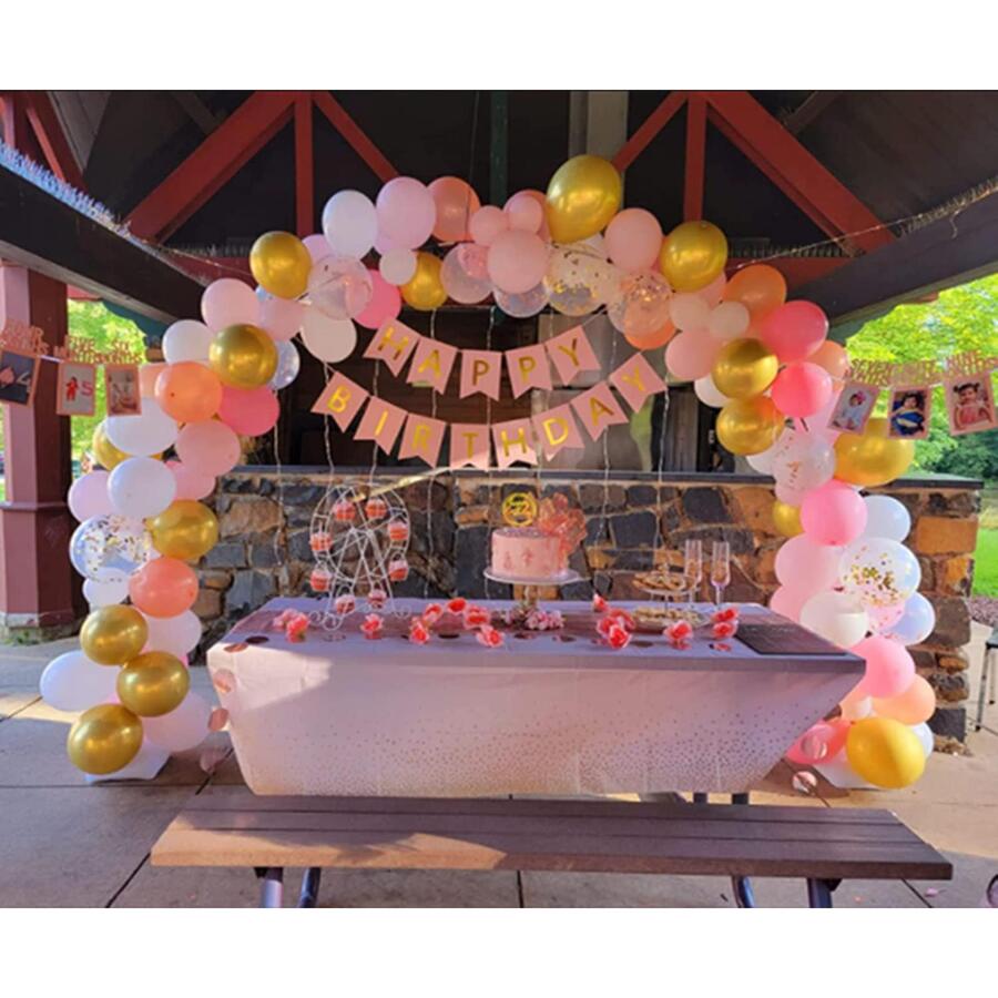 New Upgrades Balloon Arch Kit 9FT Height&10FT Width Adjustable Balloon ...