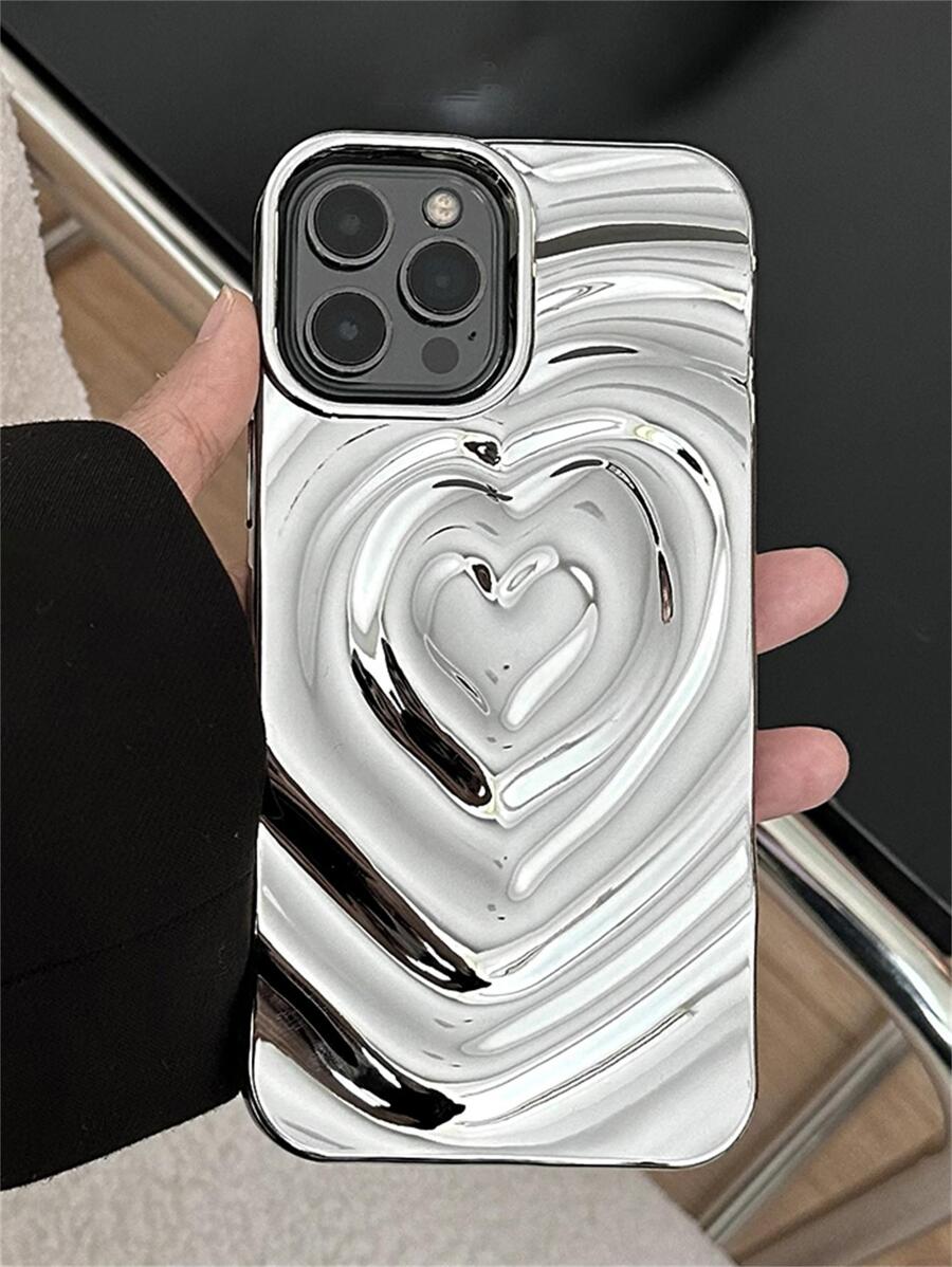 Funda para teléfono con patrón de corazón compatible con iPhone15/15Plus/15Pro/15Promax | Moda ...